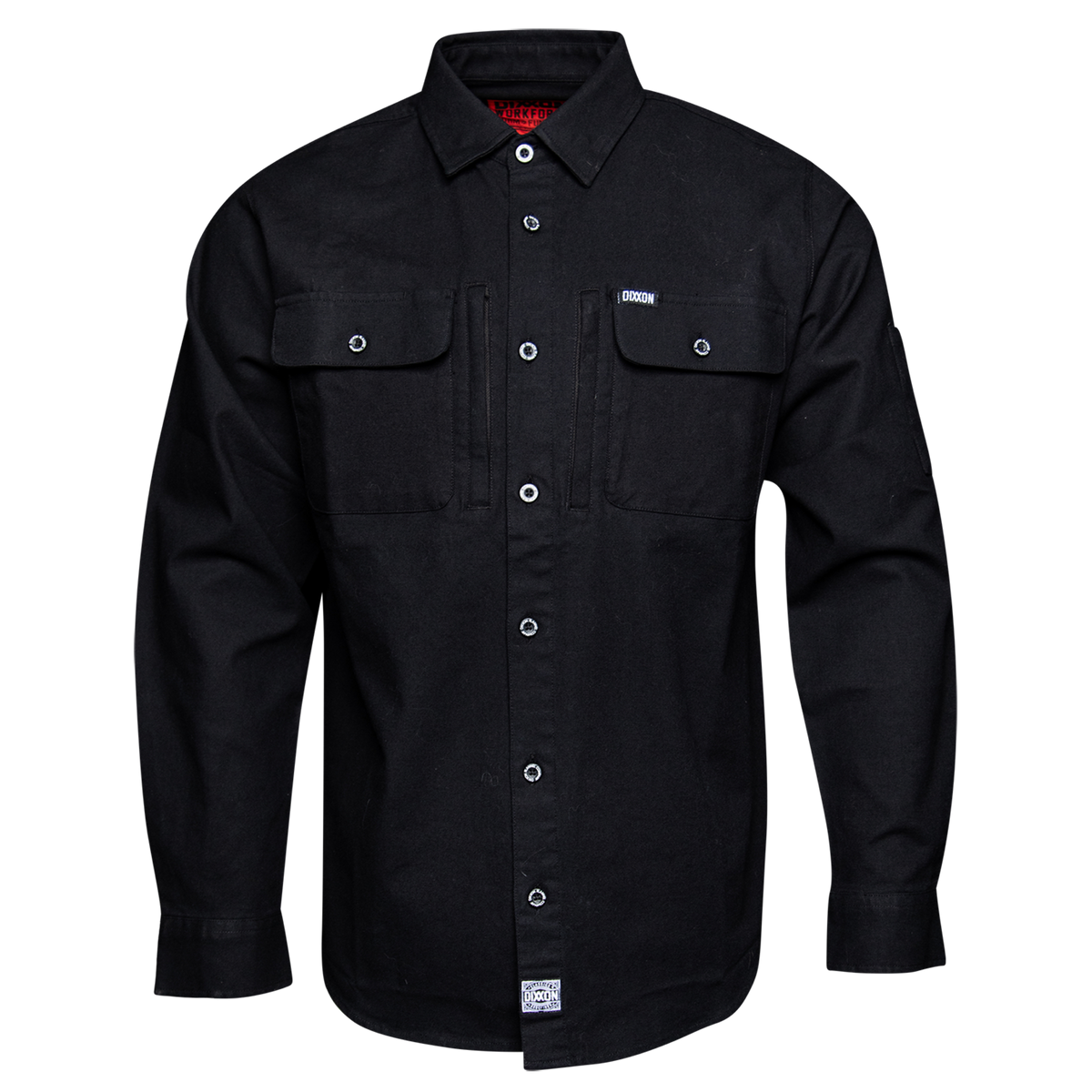 Work Shirt Long Sleeve - Black | Dixxon Flannel Co. – DIXXON UK