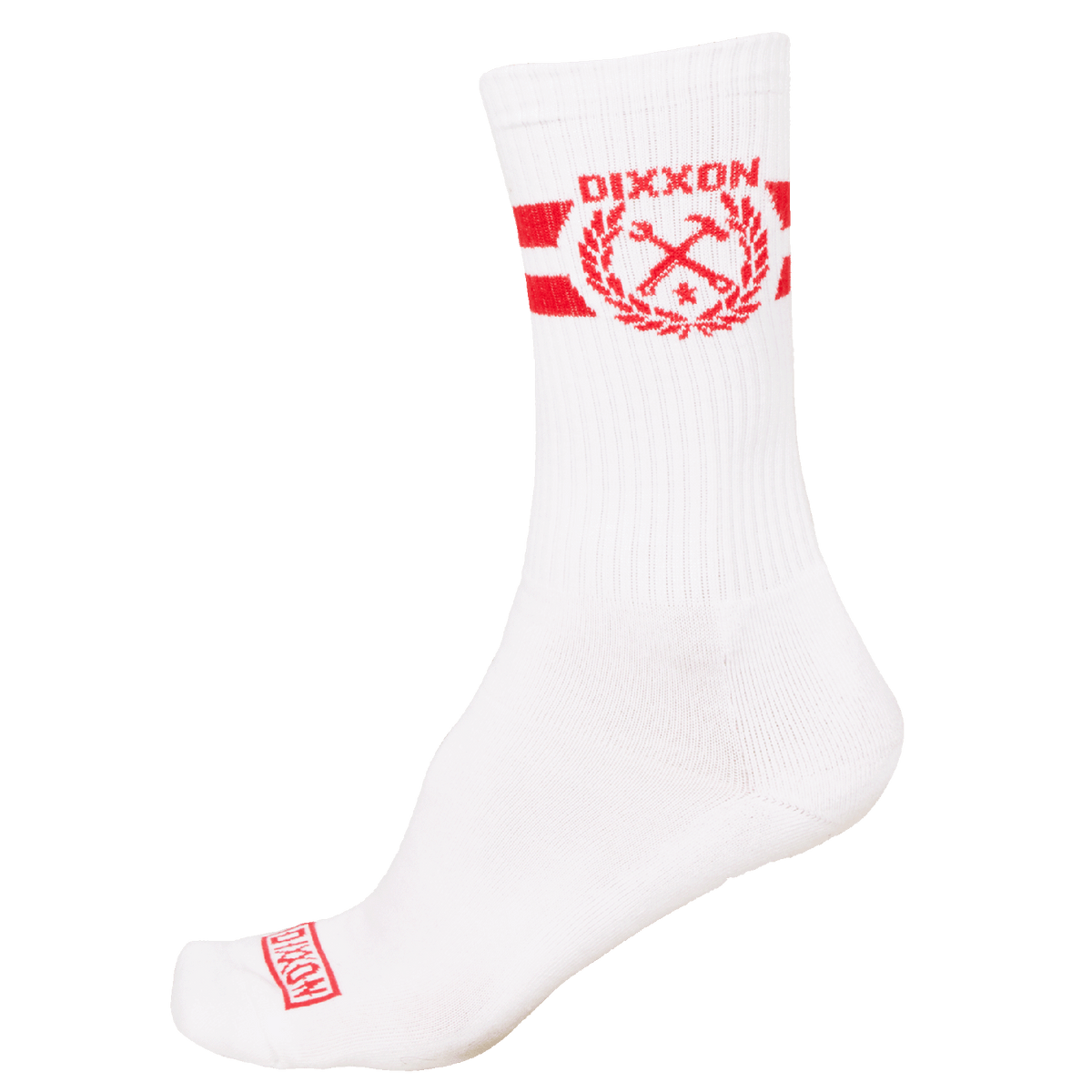 Stay Humble Premium Crew Socks - White & Red | Dixxon Flannel Co ...