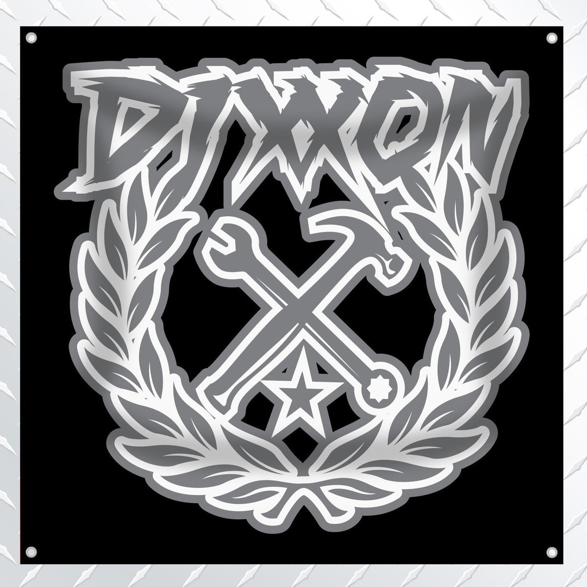 Party Crest Vinyl Garage Banner - 36" x 36" | Dixxon Flannel Co ...
