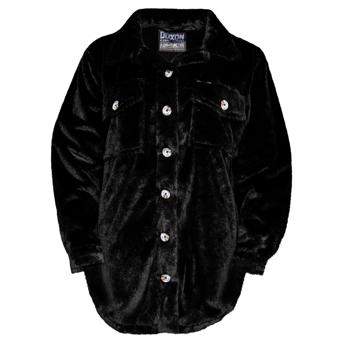 Women's Long Shacket - Black | Dixxon Flannel Co. – DIXXON UK