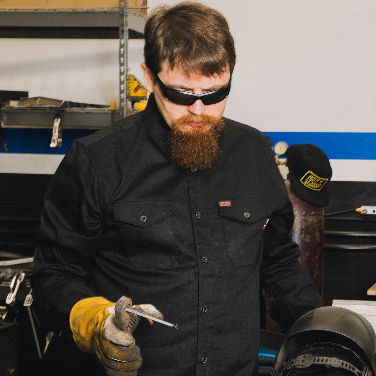 WorkForce FR Work Shirt - Black | Dixxon Flannel Co. – DIXXON UK