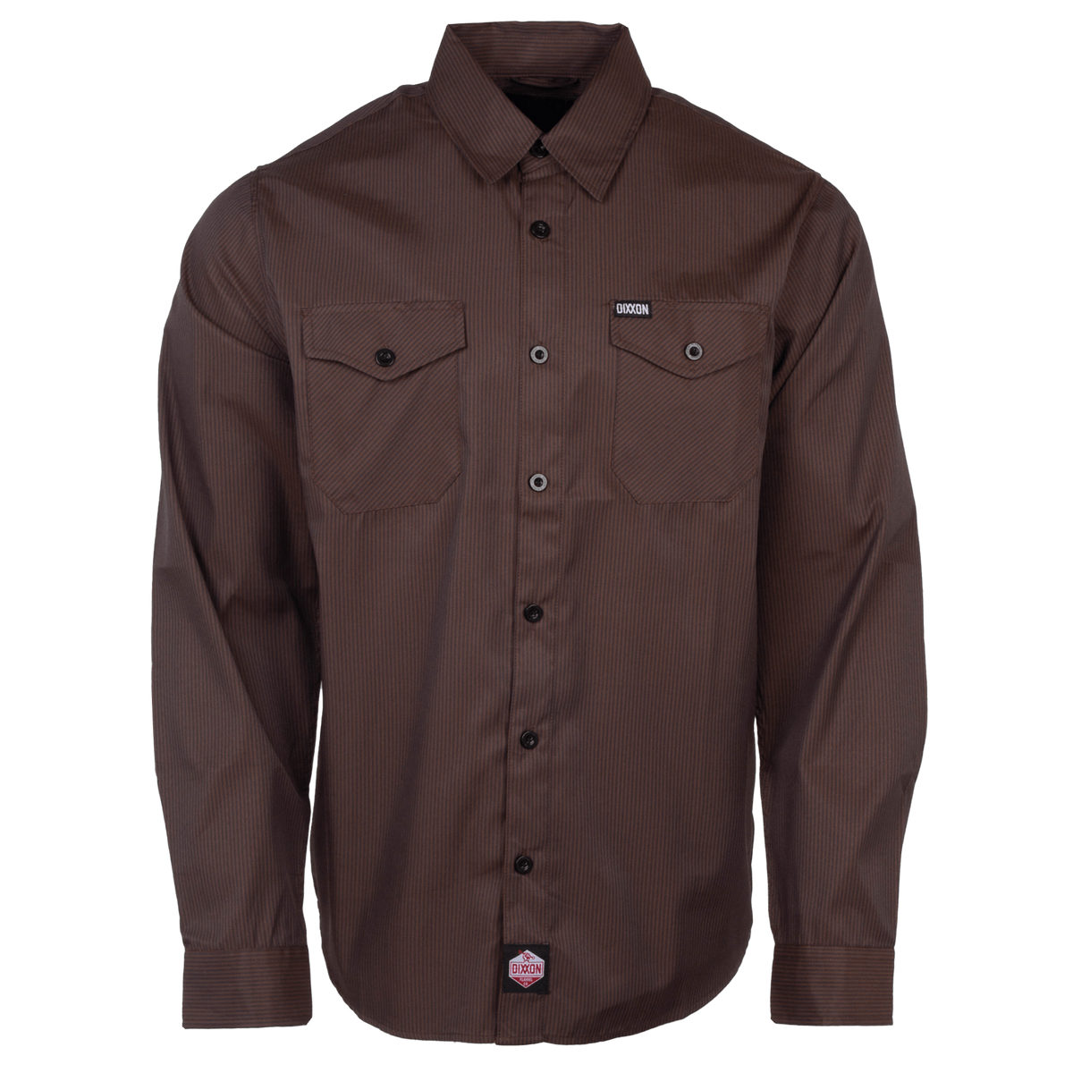 WorkForce Long Sleeve Work Shirt - Brown & Black | Dixxon Flannel Co ...