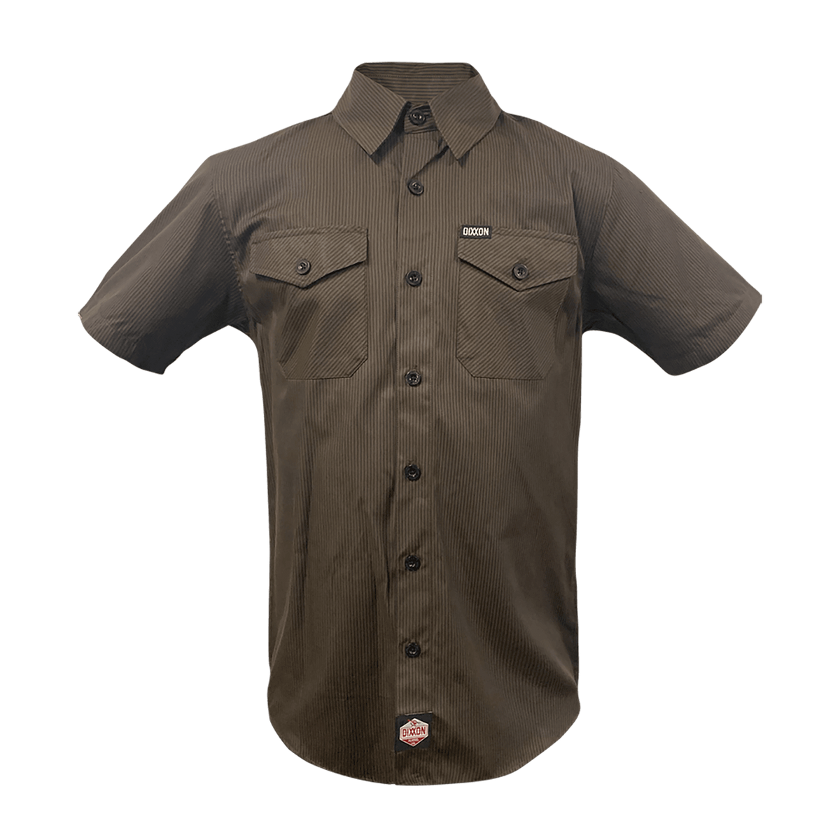 WorkForce Short Sleeve Work Shirt - Brown & Black | Dixxon Flannel Co ...
